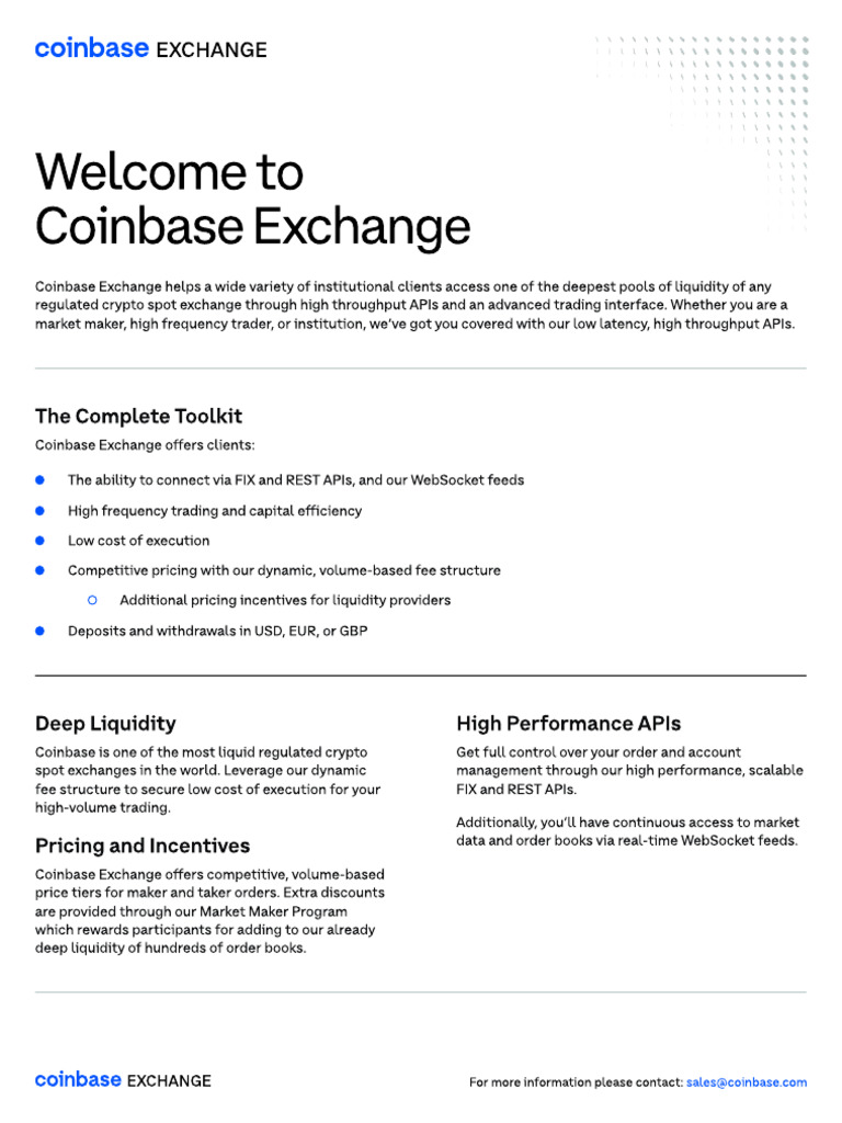 Coinbase-Exchange-Overview-Oct-2021 | PDF | Market Maker | High ...