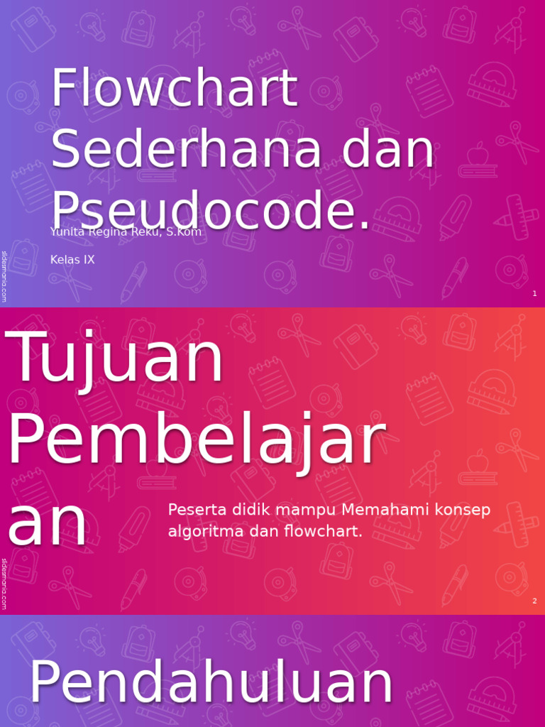 Materi Flowchart Dan Pseudocode | PDF
