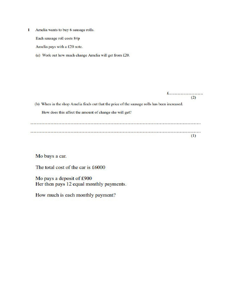 Worded Problems 2 | PDF