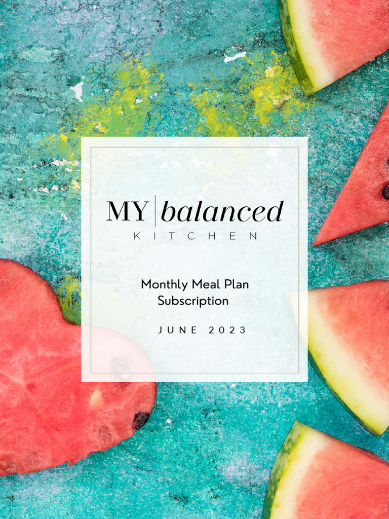 My Balanced Kitchen - Recipe Book June 2023 | PDF | Cooking | Sausage