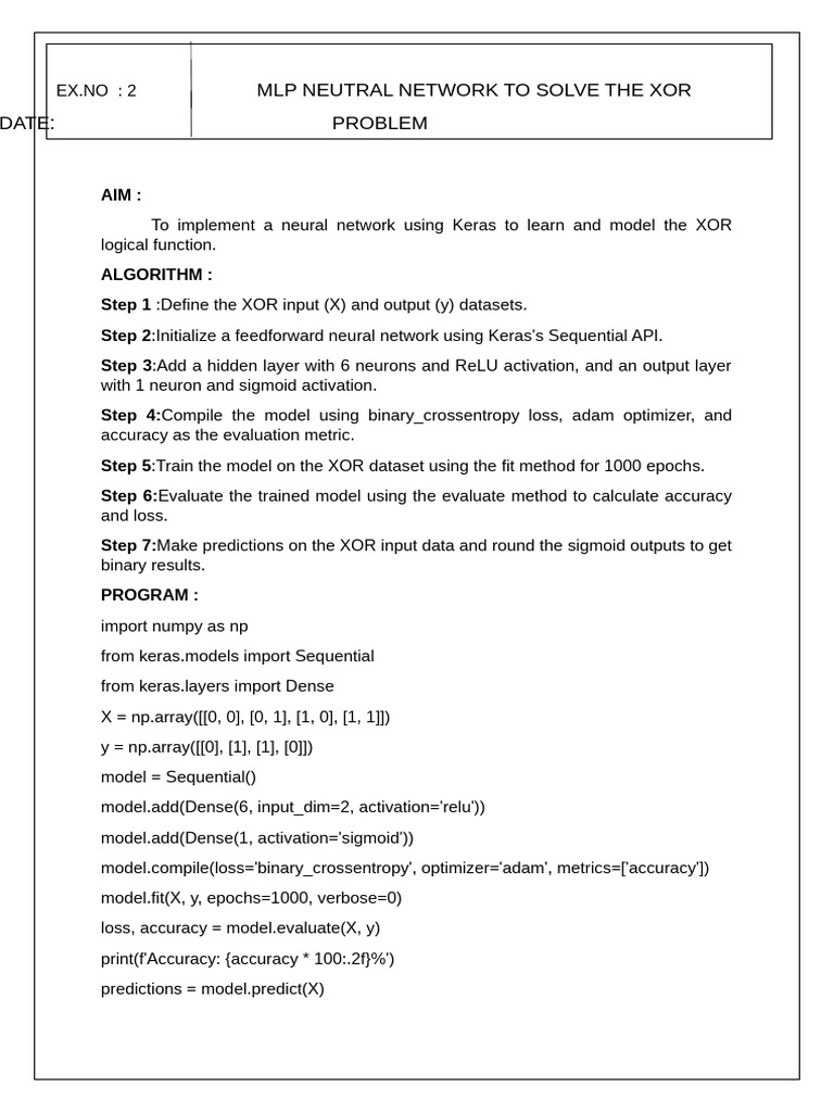 Deep Learning Lab Manual | PDF | Computing | Learning