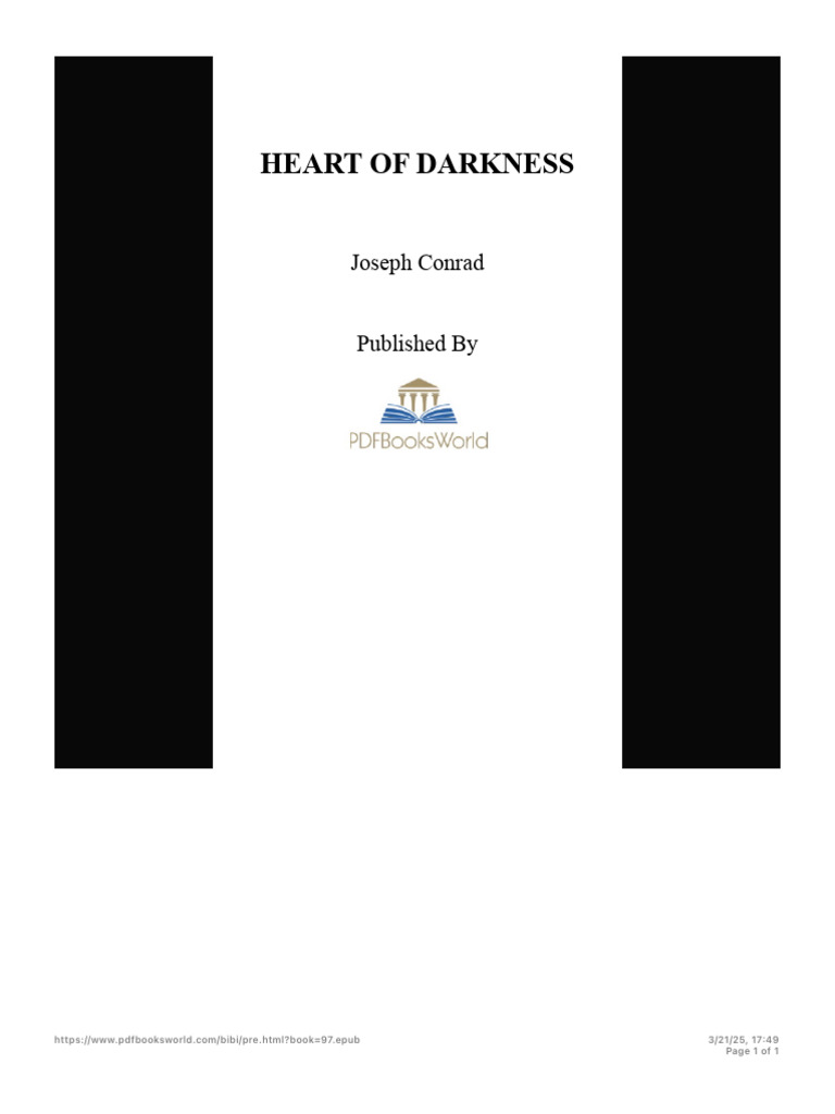 HEART OF DARKNESS - Joseph Conrad - PDFBooksWorld | PDF