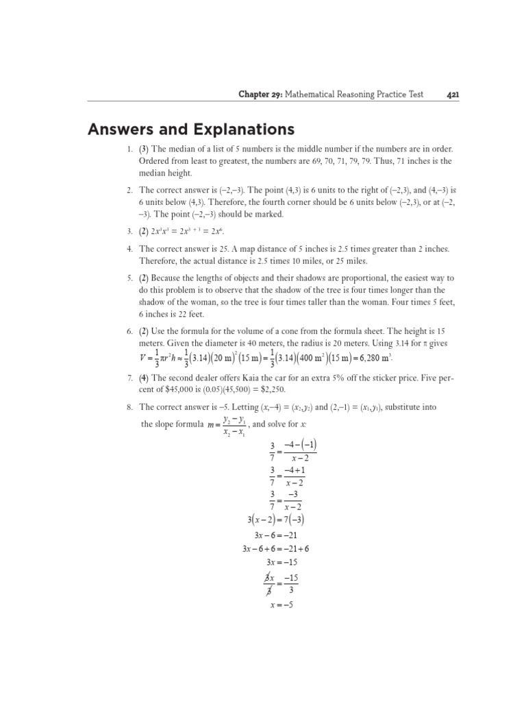 The GED Crash Course, 2E Answers | PDF | Elementary Geometry | Mathematics