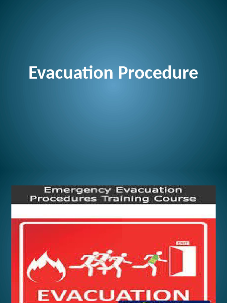 Evacuation Procedure | PDF | Emergency | Emergency Evacuation