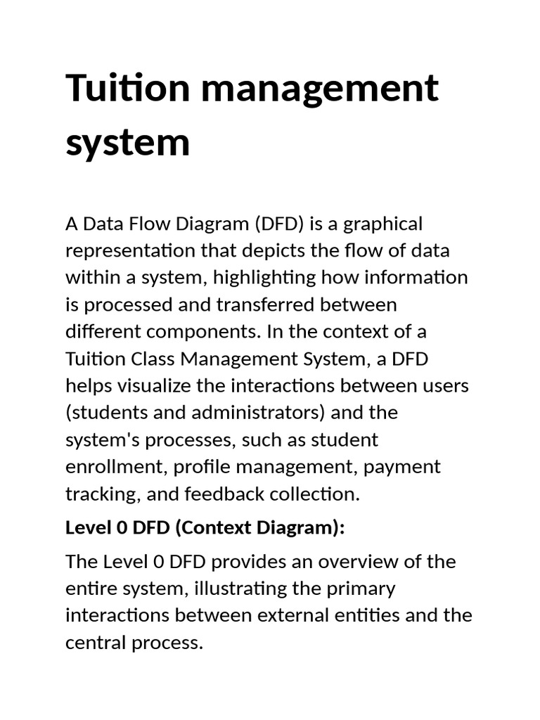 Tuition Management System | PDF | Computing | Information Technology