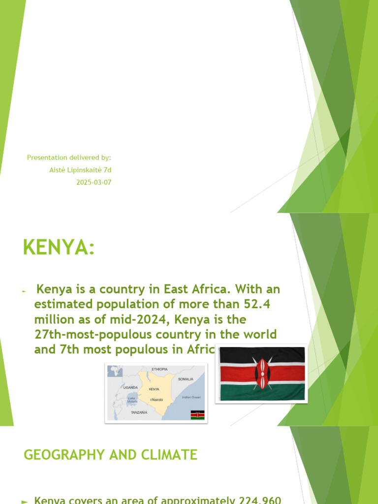 Overview of Kenya: Geography, Economy, and Culture | PDF | Kenya