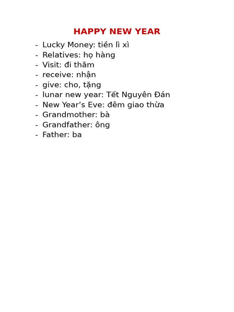 Happy New Year | PDF