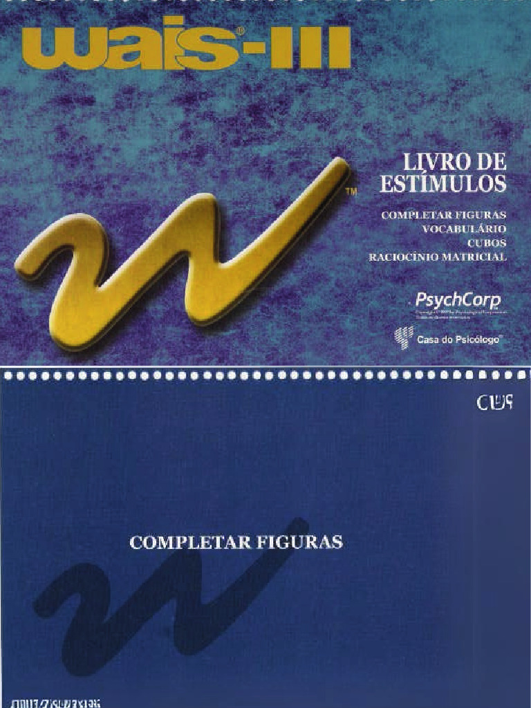 Livro de Estímulos WAIS III | PDF