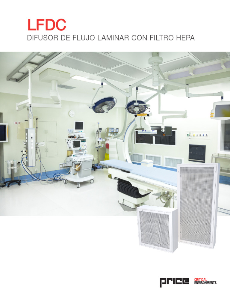 LFDC Difusor de Flujo Laminar Con Filtro Hepa Catálogo | PDF ...