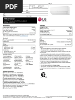 Submittal - High Static Ducted - ARNU763B8A4 | PDF | Manufactured Goods ...