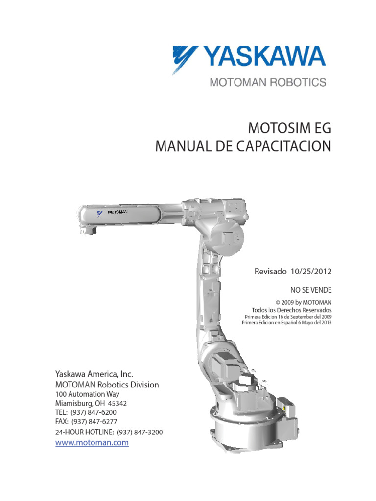 MANUAL DE MOTOSIM EG Español Rev.1 | PDF | Botón (Computación) | Robot