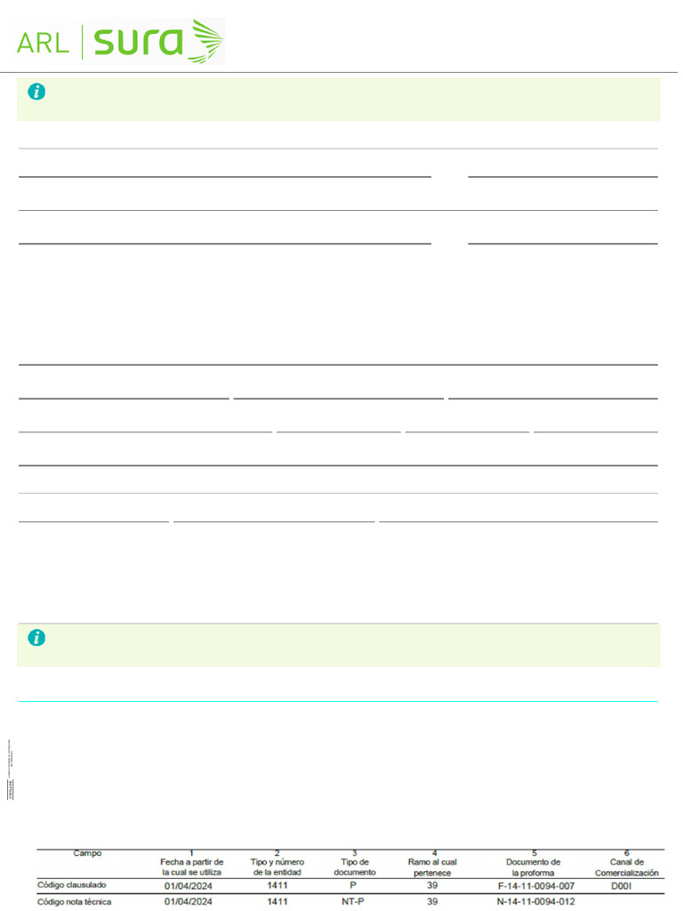 Formulario Afiliacion Arl Sura | PDF | Derecho laboral | Política de privacidad