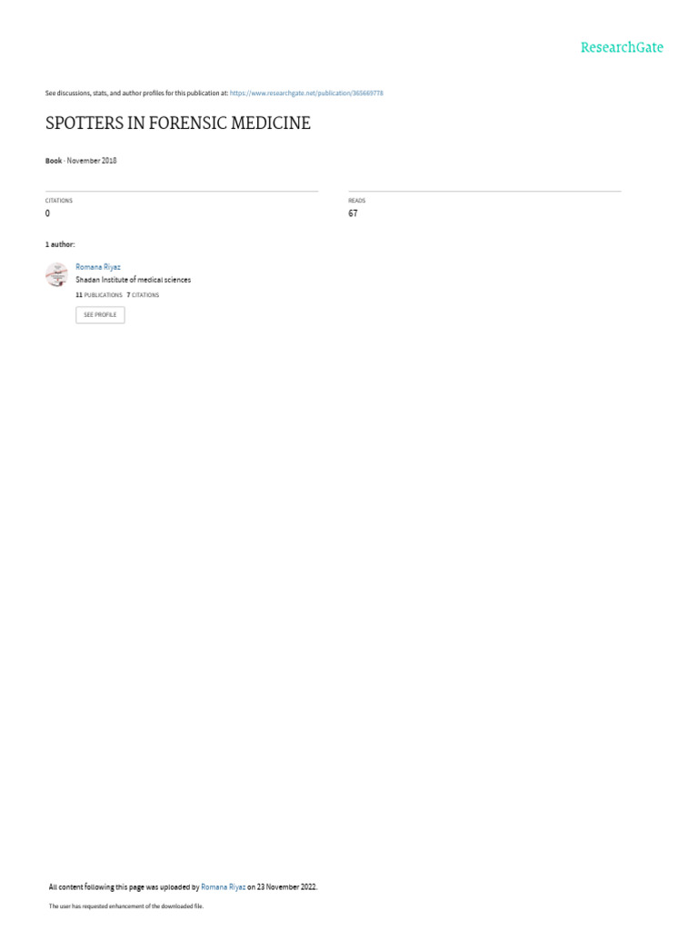 Forensic Spotters Guide by Romana Riyaz | PDF | Narcotic