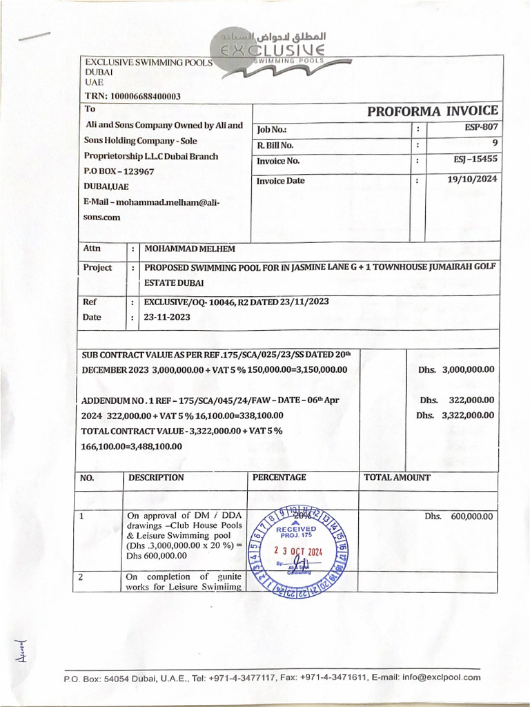 Invoice Received | PDF
