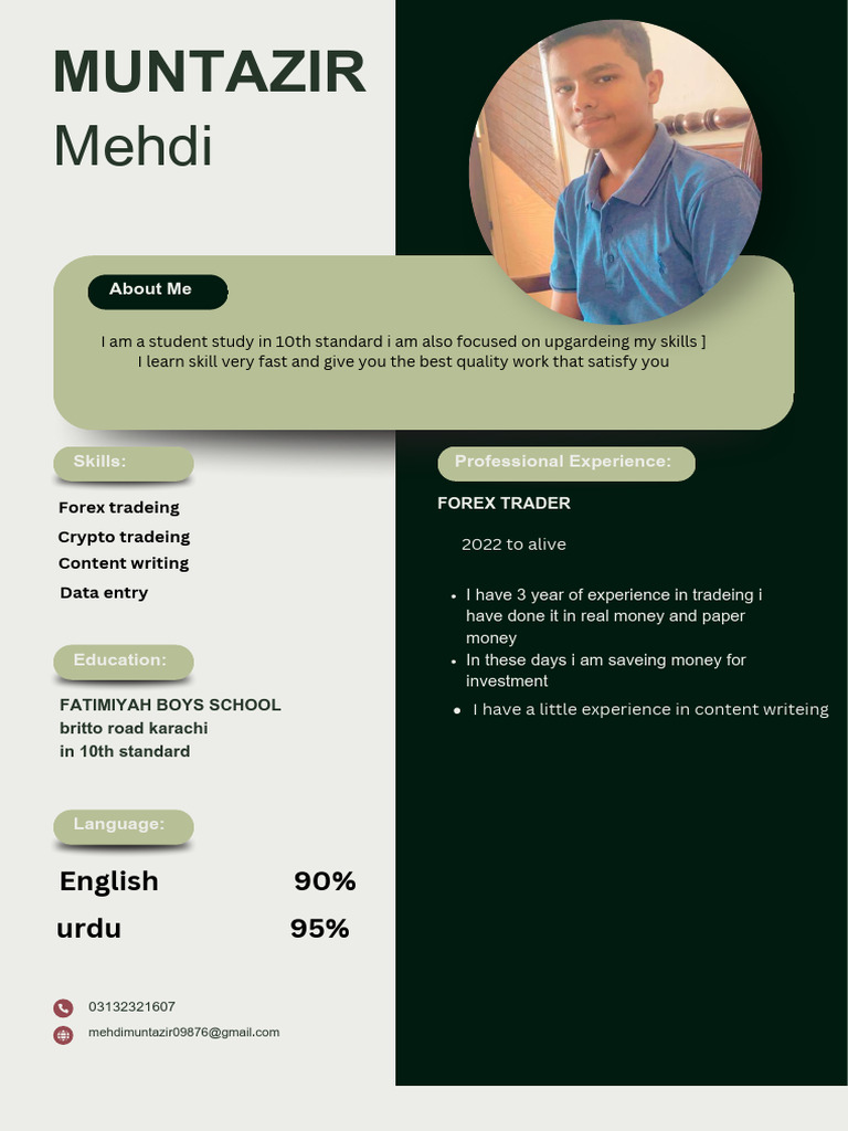 Green Elegant Professional Resume | PDF