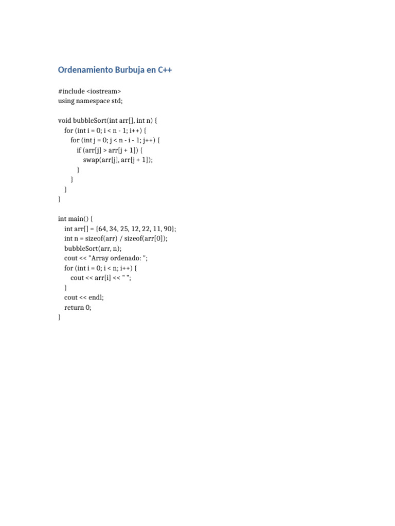 ordenamiento_burbuja_cplusplus | PDF ordenamiento_burbuja_cplusplus | PDF