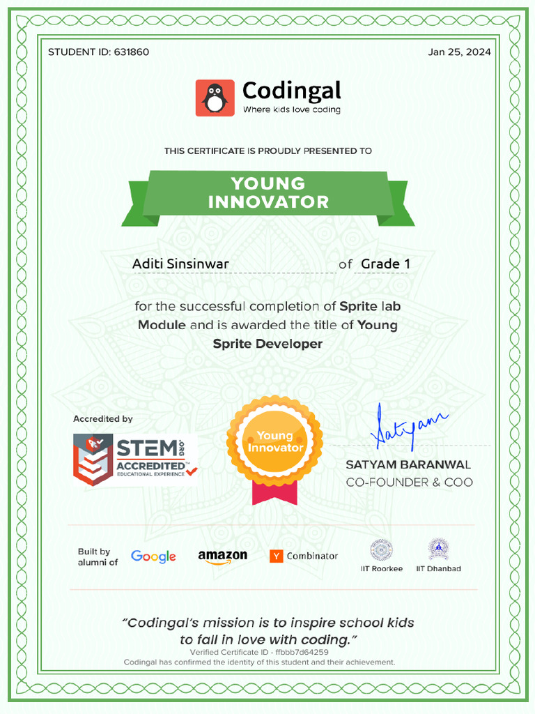 Sprite Developer Certificate | PDF
