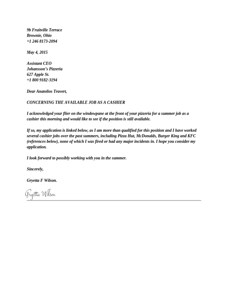 Block Letter (EDPM Portfolio) | PDF