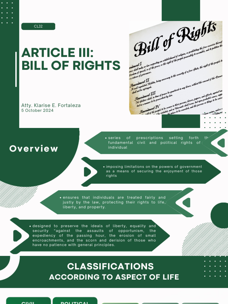 Intro of The Bill of Rights and Section 1 | PDF | Taxes | Eminent Domain