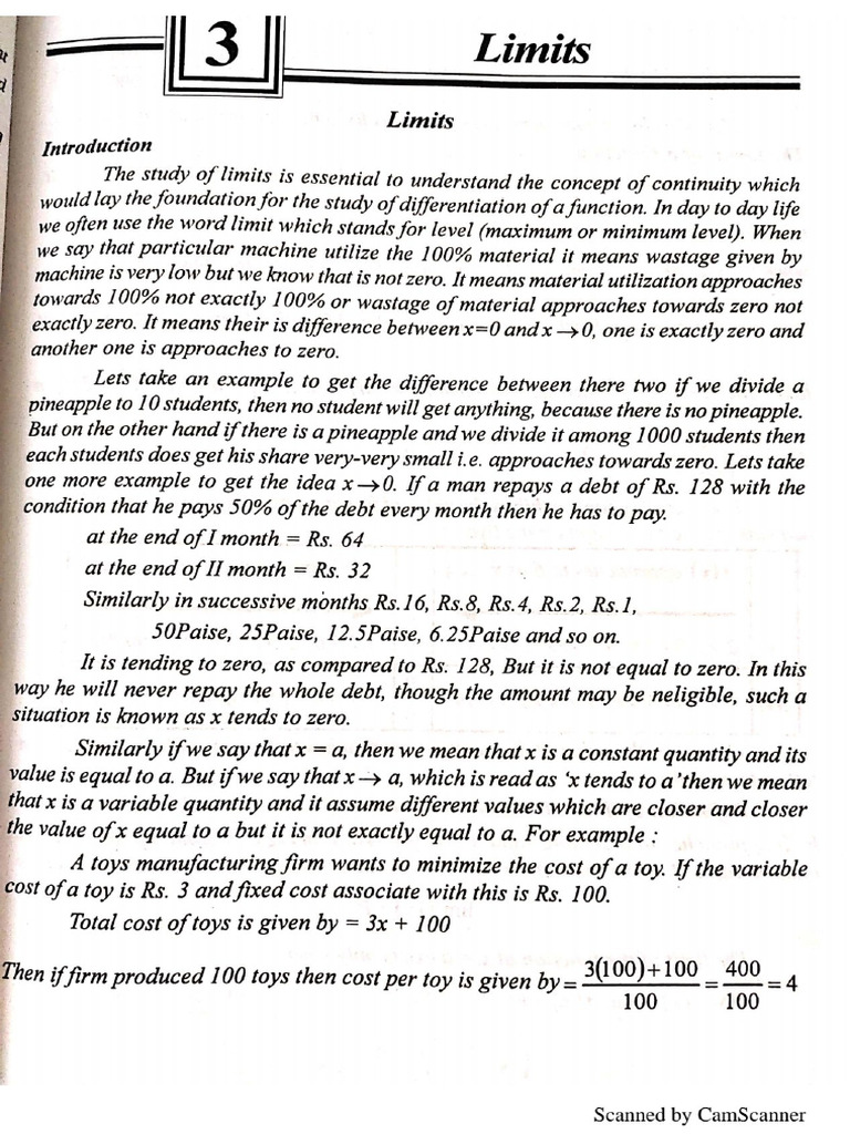 Limits Bms Book 1 | PDF