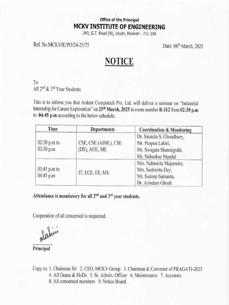 Ardent Seminar | PDF