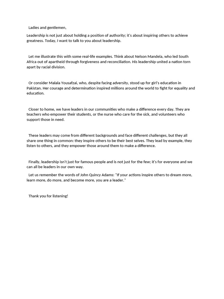 Inspiring Leadership for Everyone | PDF