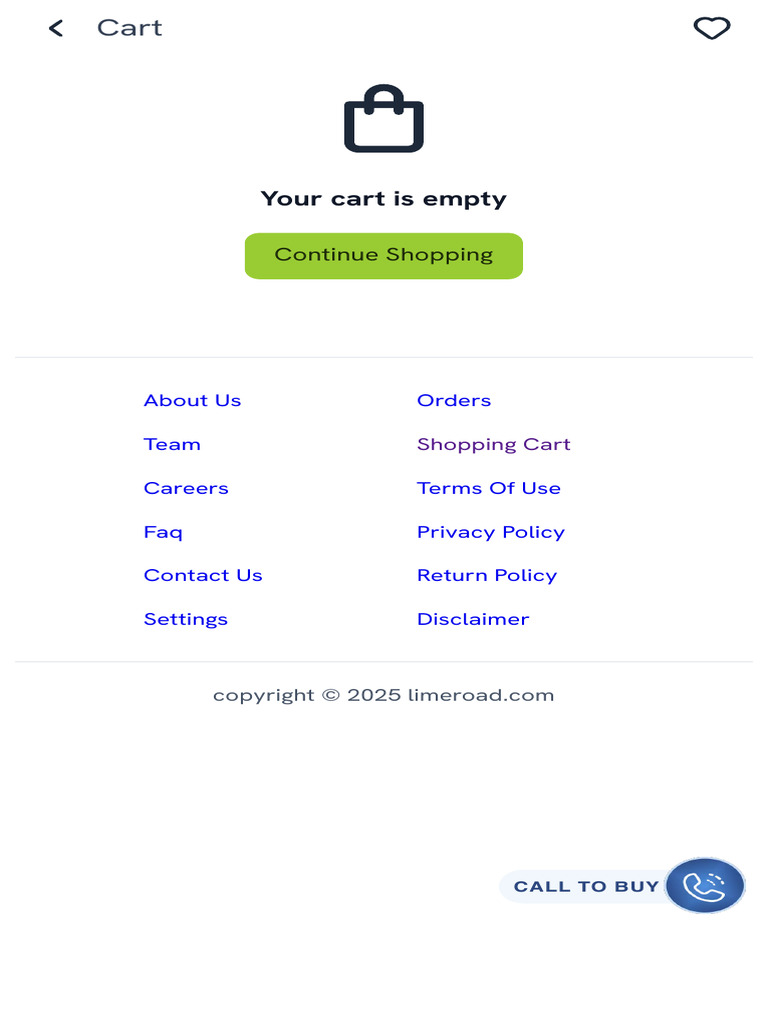 Empty Shopping Cart Notification | PDF
