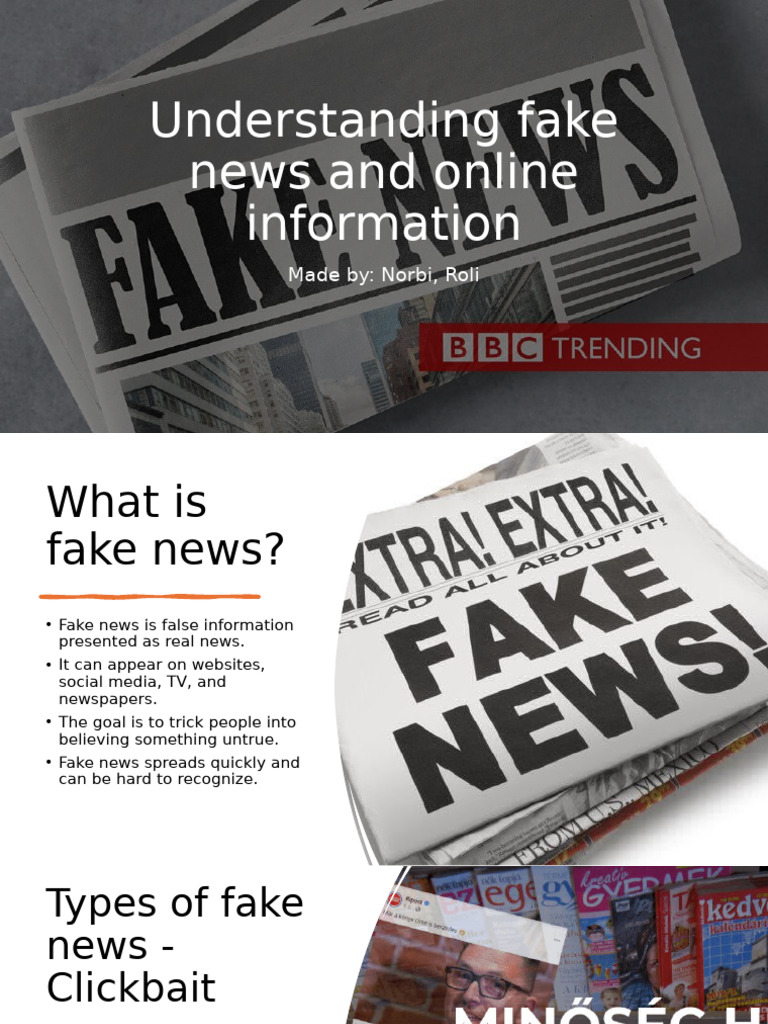 Understanding Fake News Online | PDF
