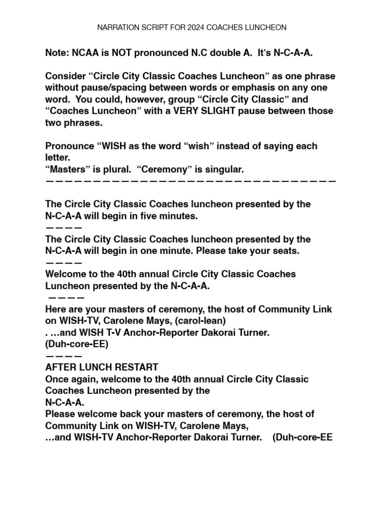 Narration Script | PDF