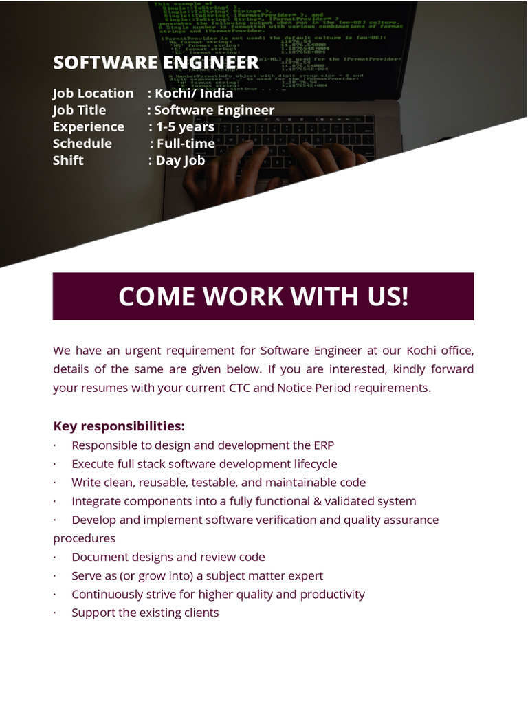 Software Engineer Cok | PDF
