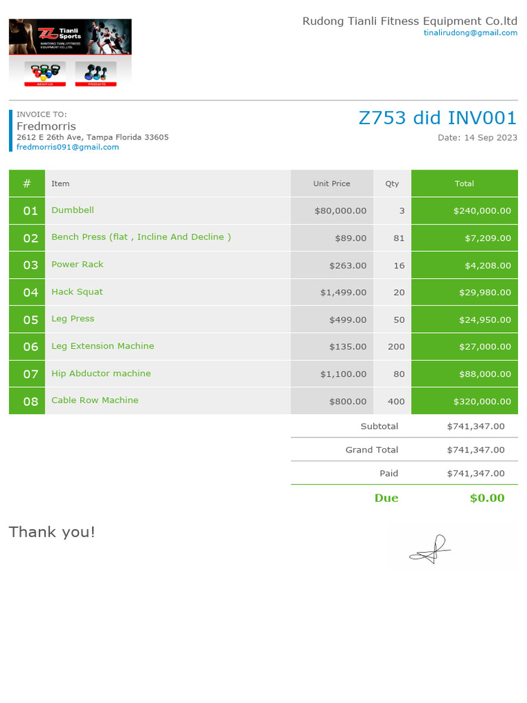 Z753 did INV001 | PDF
