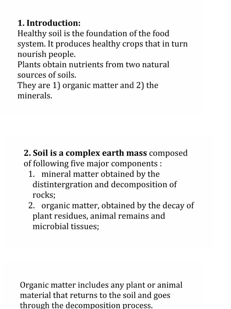 Soil Characteristics | PDF