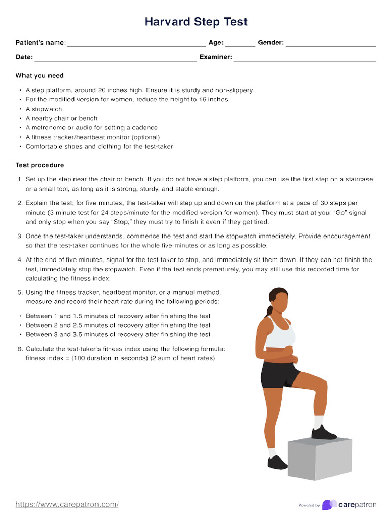Harvard Step Test | PDF