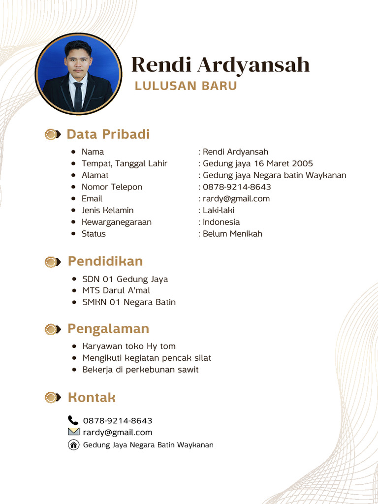 Putih Emas Elegan Modern CV Resume Riwayat Hidup_20240819_154910_0000 | PDF