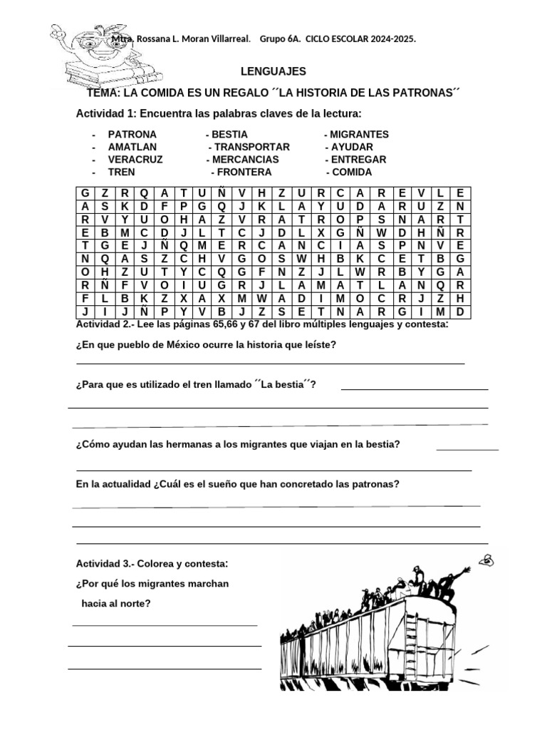 La Historia de Las Patronas Lenguajes | PDF