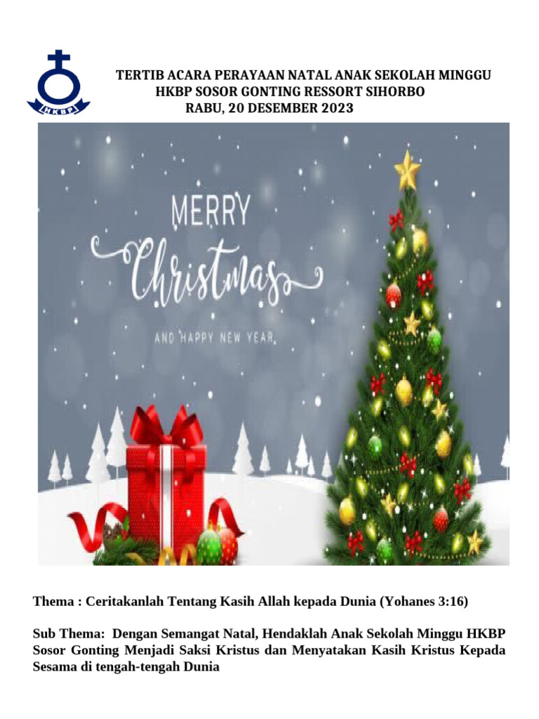Tata Tertib Acara Natal Asm 2021 | PDF