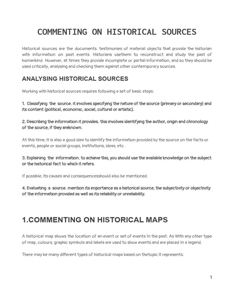 Analyzing Historical Sources Guide | PDF | Information | Historiography