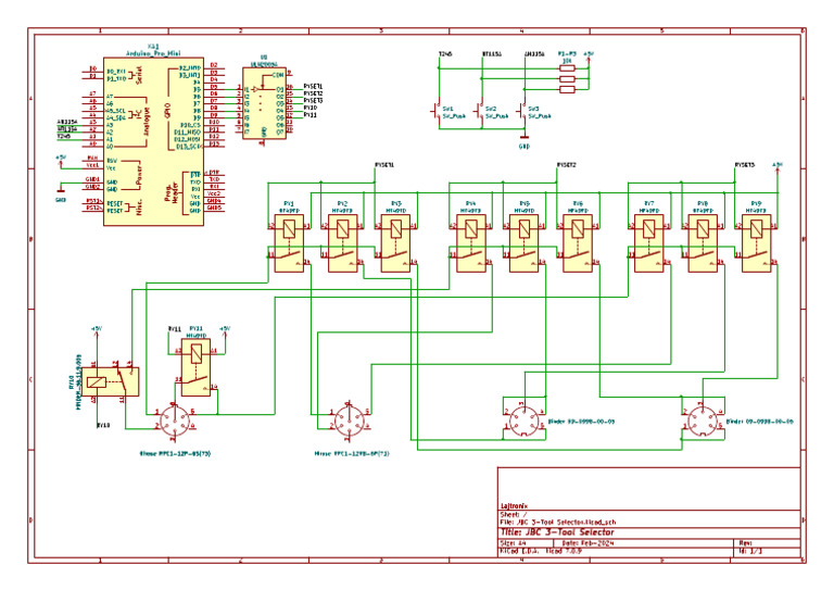 JBC 3-Tool Selector KiCad Schematic | PDF | Xadrez