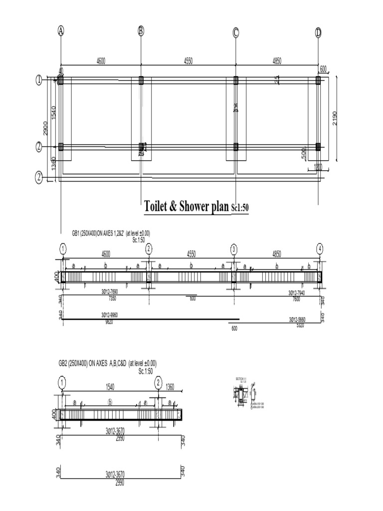 Shower Section Detail Plan | PDF