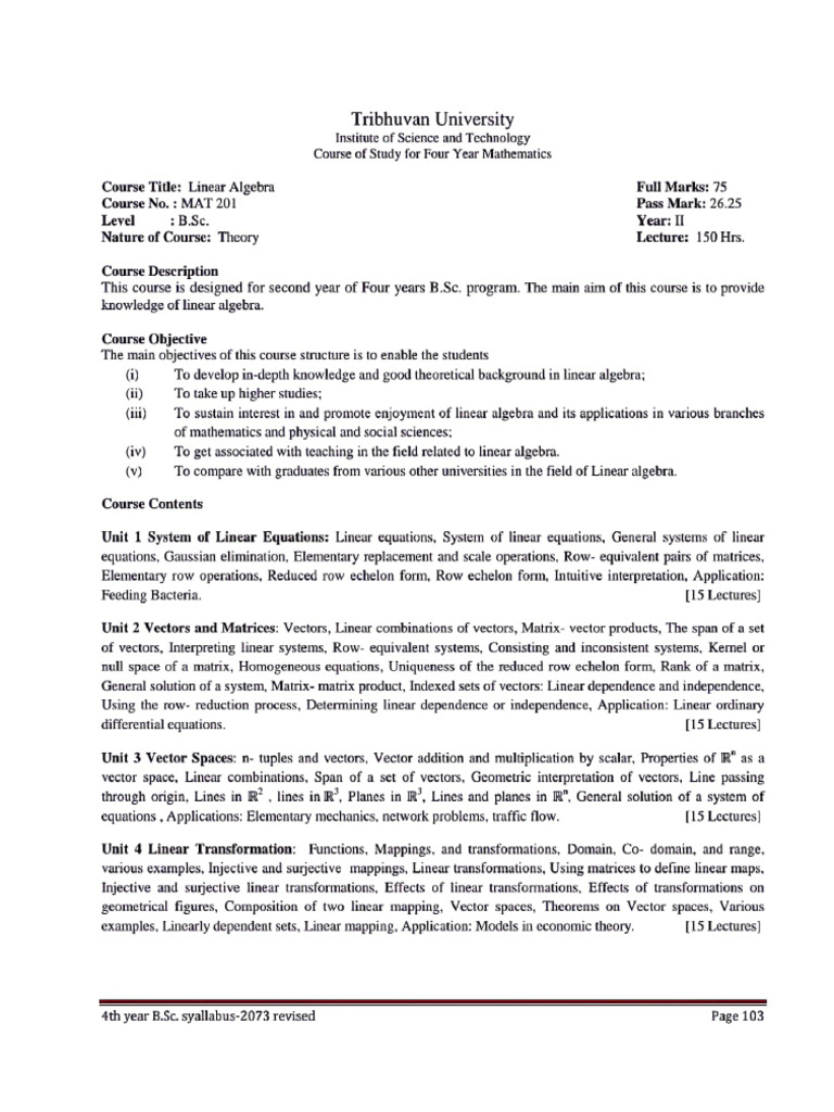 BSC 2nd Year Syllabus | PDF