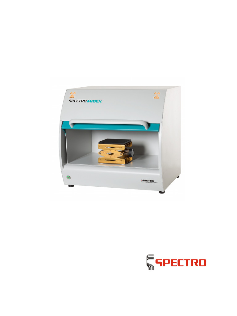 SPECTRO MIDEX Operating Instructions | PDF | Radiation | Spectroscopy