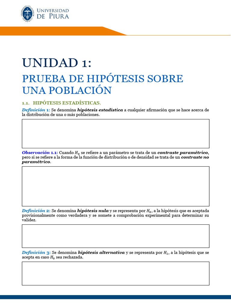 Prueba+de+Hipótesis+Sobre+Una+Variable+ (2024 II) | PDF | Hipótesis ...