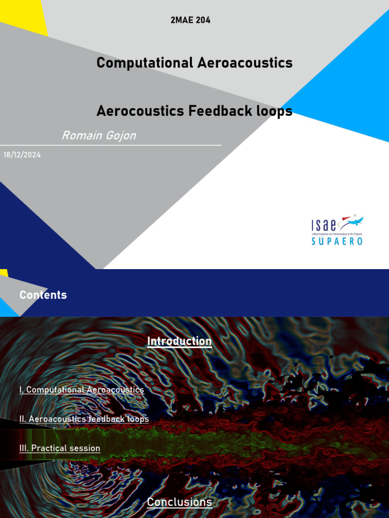 2MAE204 Aeroacoustic Feedback Loops | PDF | Fluid Dynamics | Mechanical Engineering