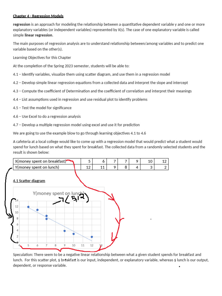 Regression Models - Follow | PDF | Linear Regression | Regression Analysis