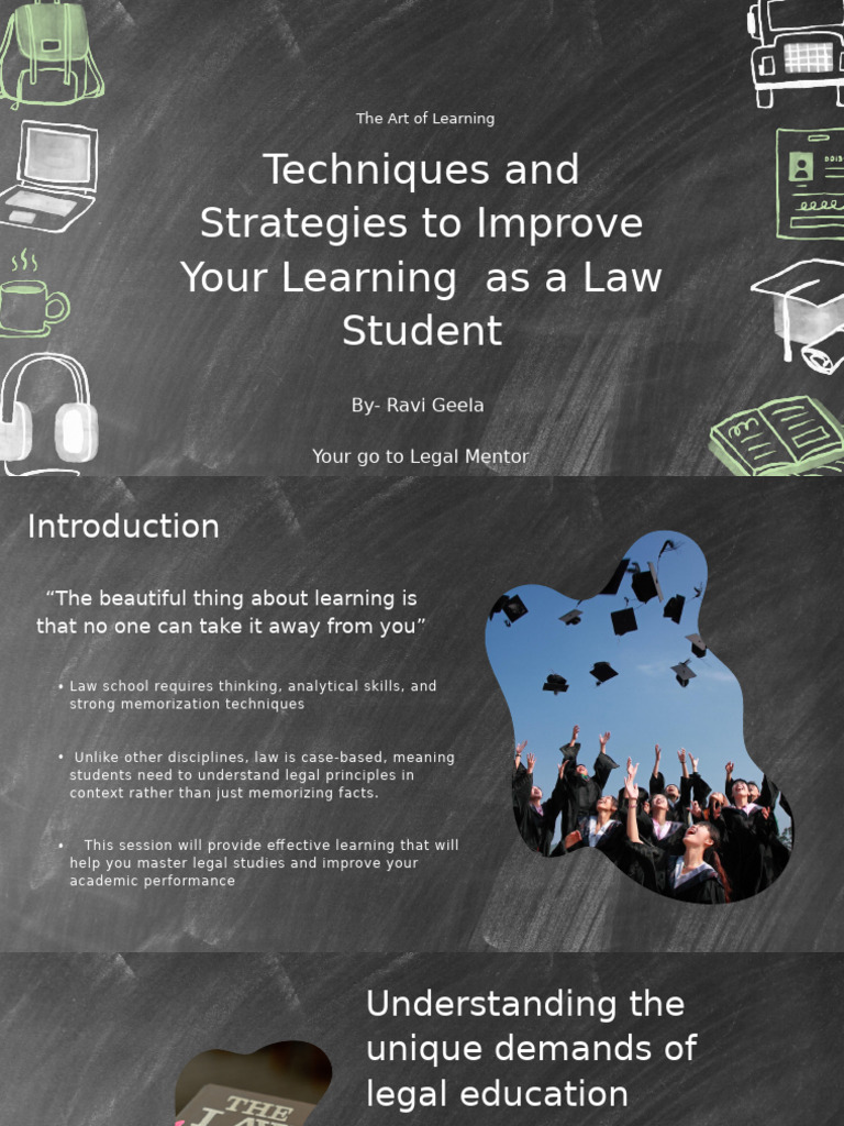 Techniques and Strategies To Improve Your Learning As A Law Student ...