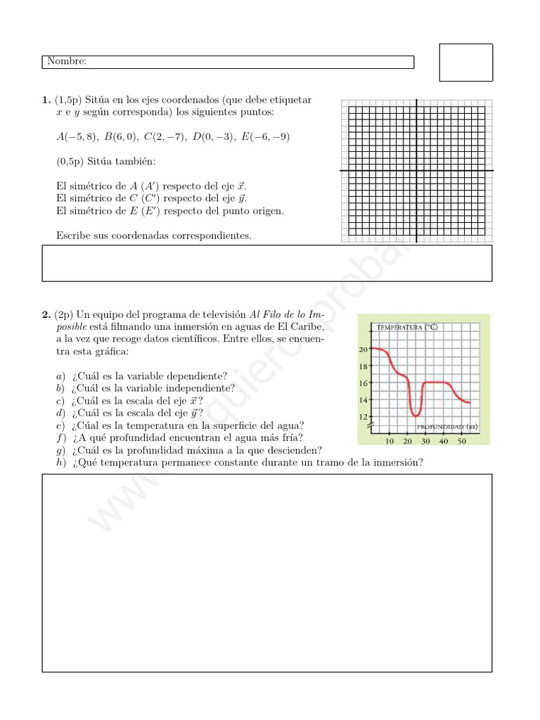 Situar Puntos en Una Gráfica | PDF | Teoría de probabilidad | Probabilidad
