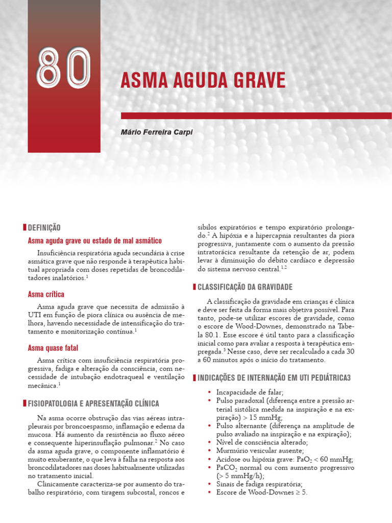 CAPITULO-Asma-Aguda-Grave | PDF | Asma | Medicina Clínica