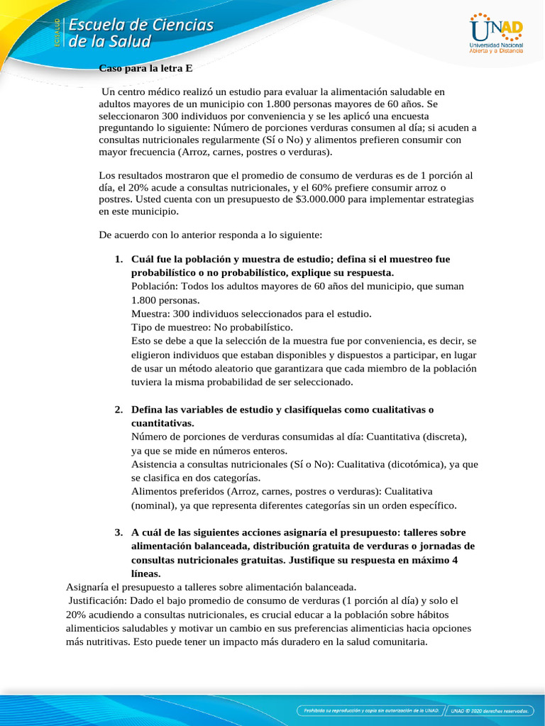 Caso para la letra E monip | PDF | Desviación Estándar | Muestreo ...