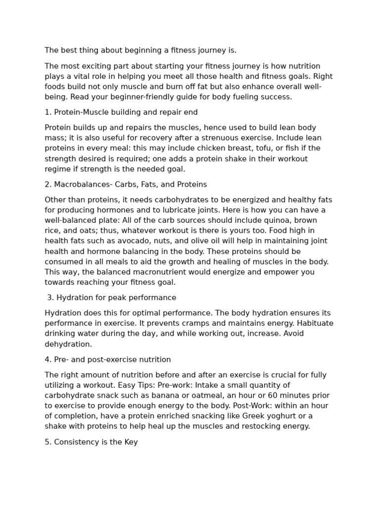 Fuel For Success | PDF | Physical Fitness | Fat