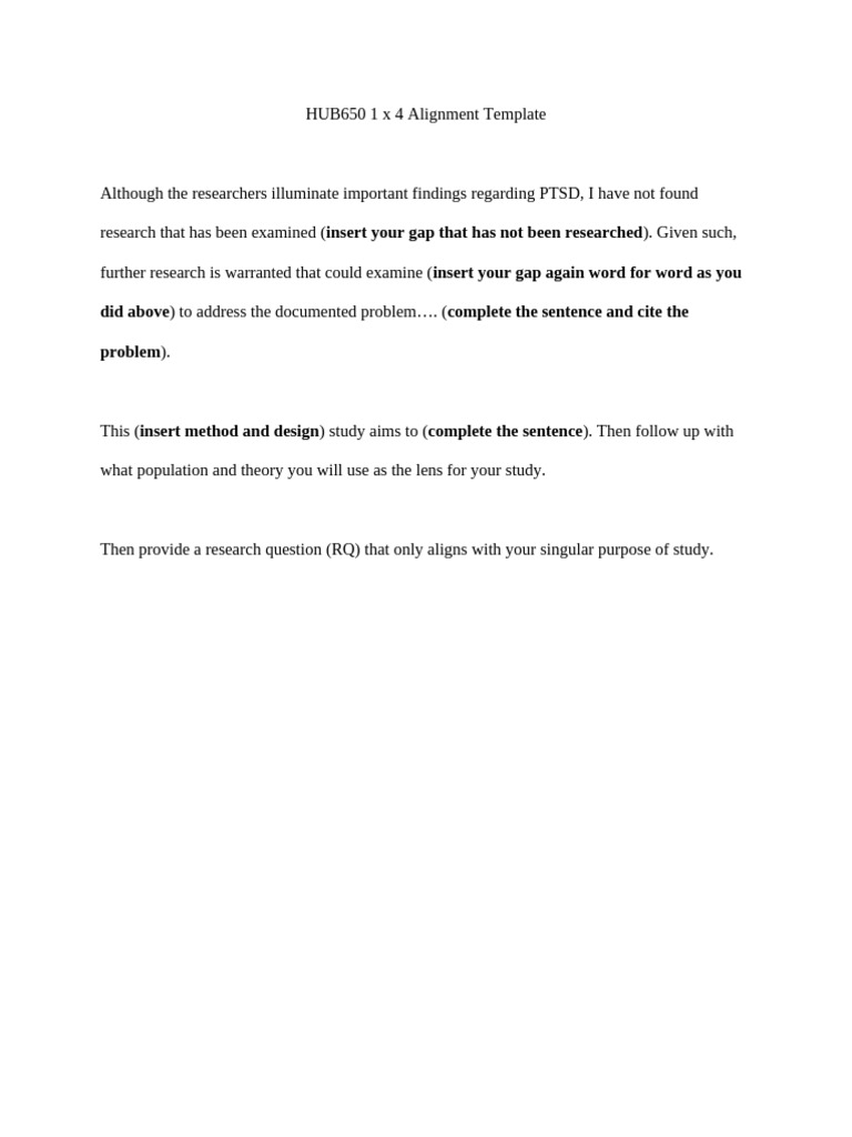 HUB650 1 x 4 Alignment Template | PDF